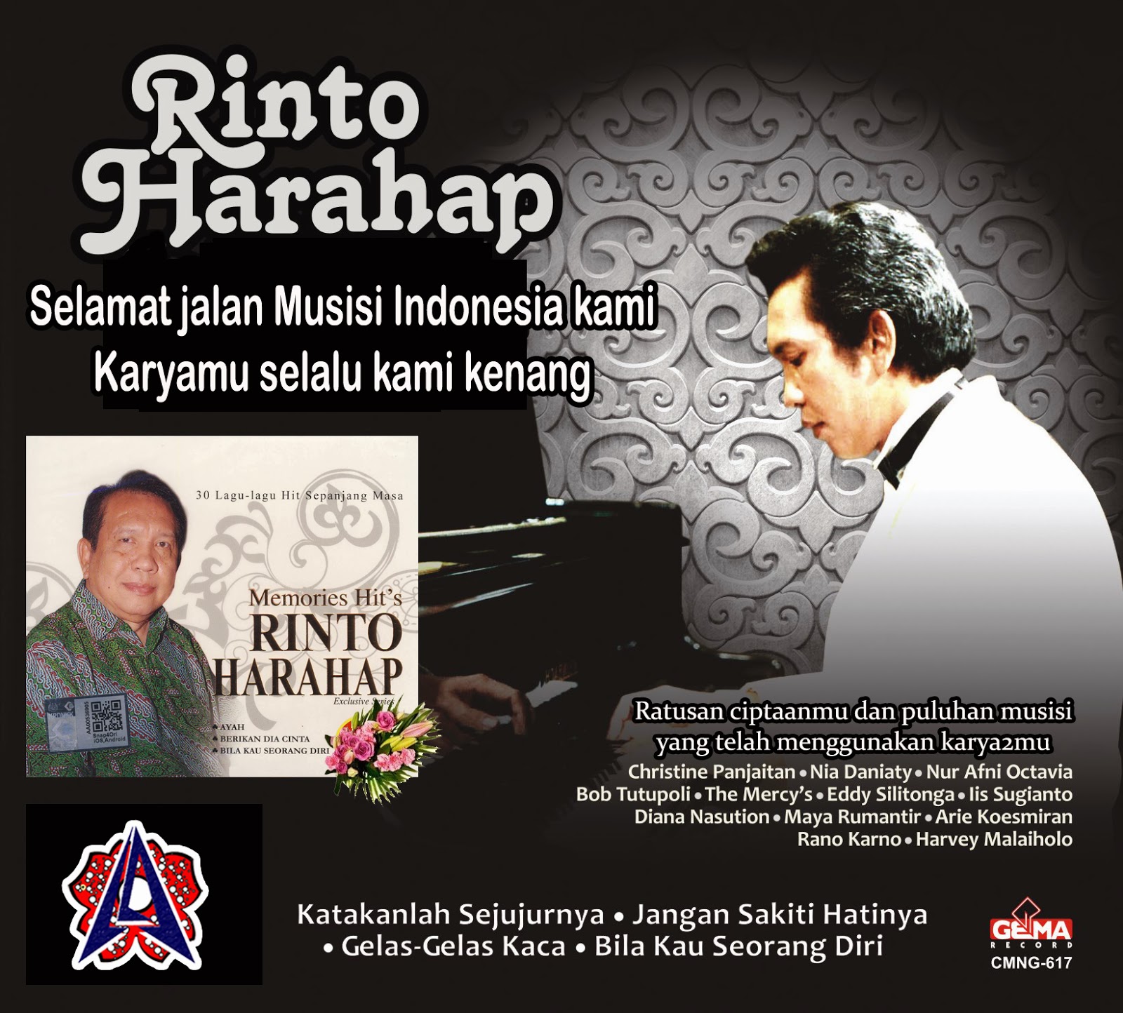 KlikLAMODE: Musisi Legendaris Indonesia, Rinto Harahap Meninggal Dunia