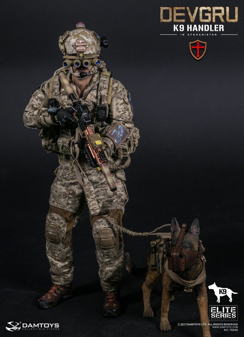 One Sixth Military Figure : DAM Toys DEVGRU K-9 HANDLER