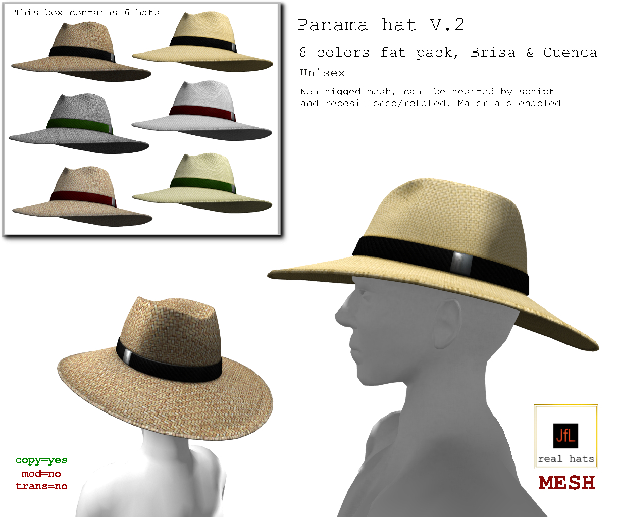 The JfL's store blog.: Panama hat V.2