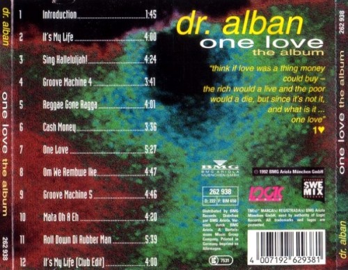 Dr.Alban - One Love - The Album (1992) : Todos os estilos musicais.