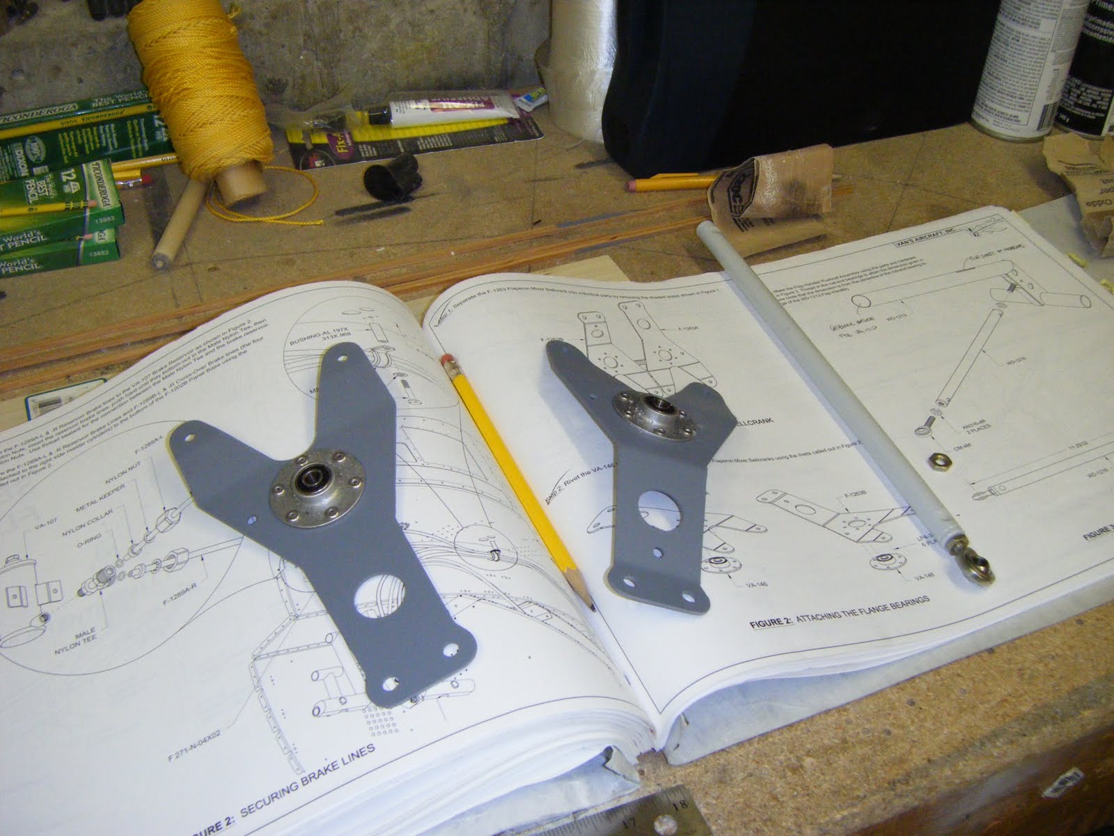 RV-12 Builder in Sandy, UT: Flap Handle, Tailcone Fairing and Flaperon ...