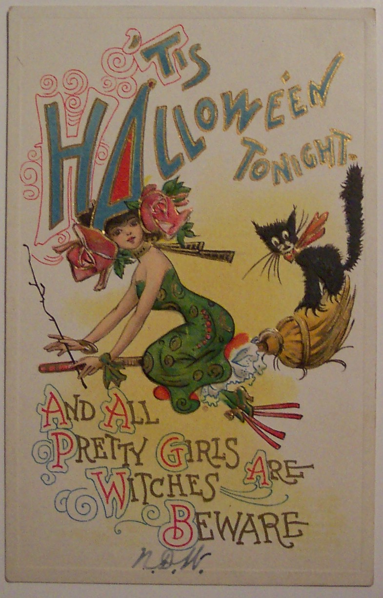 25 Interesting and Adorable Vintage Halloween Postcards ~ Vintage Everyday