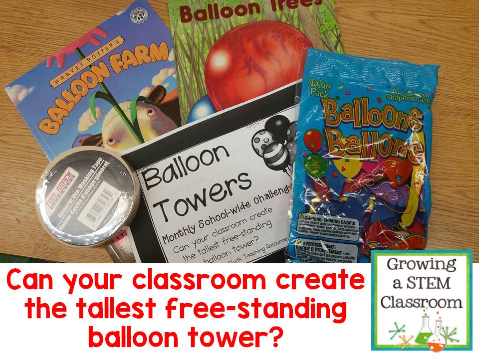 Growing a STEM Classroom: Monthly STEM Challenge for September