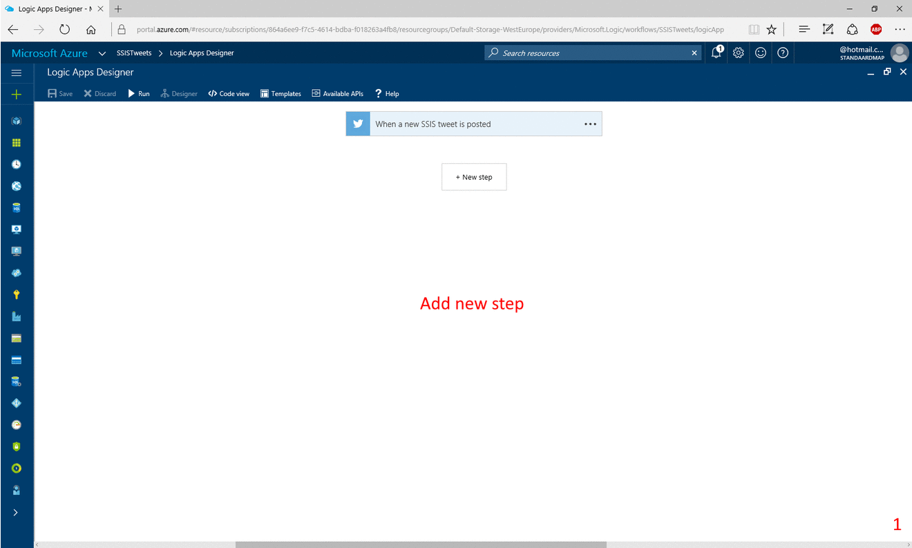 Microsoft Bi Tools Extracting Tweets With Azure App Service Logic App