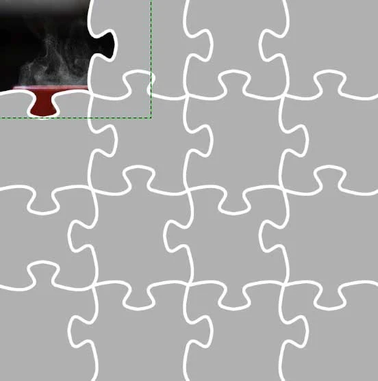 PhotoEffect: Jigsaws Puzzle Collage in GIMP [Free Template]