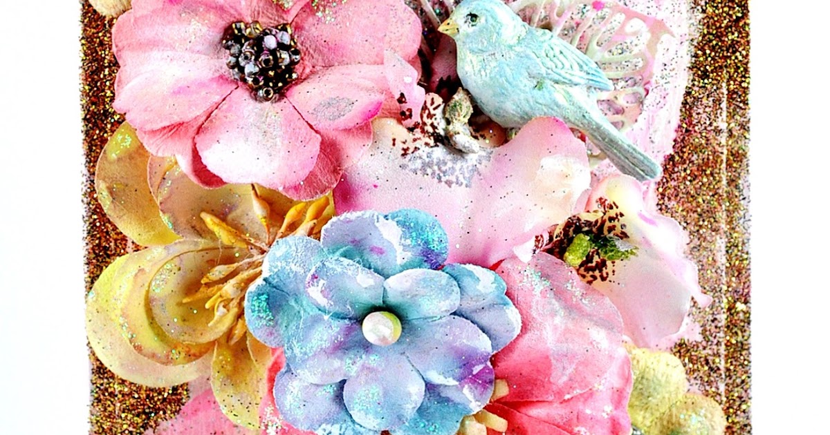 purple peanut's crafty blog: Spring Sparkles card