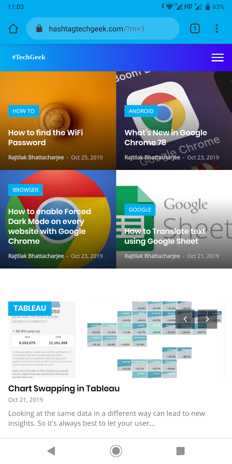 How to add website/blog theme color to the browser Address Bar - #TechGeek