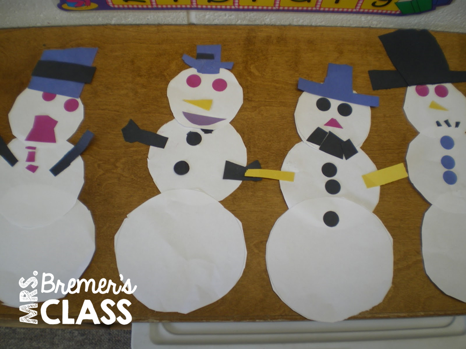 Snowman Art for Kindergarten | Mrs. Bremer's Class