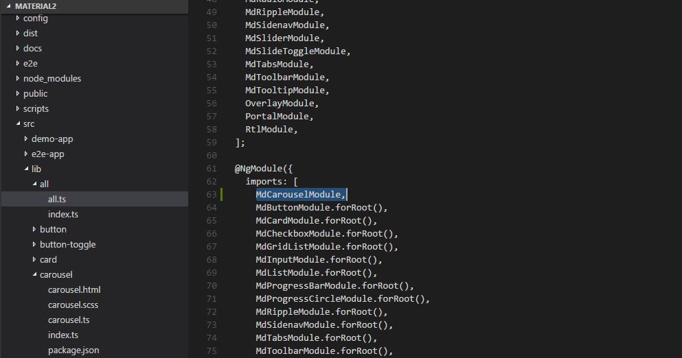Explore Sitecore: carousel with angular material 2