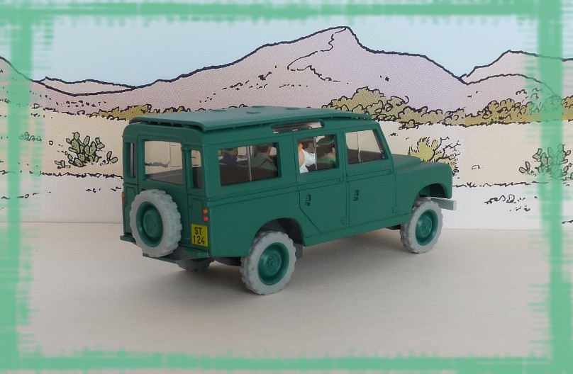 Garage de poche Tintin: Le Land Rover du général Tapioca N°43