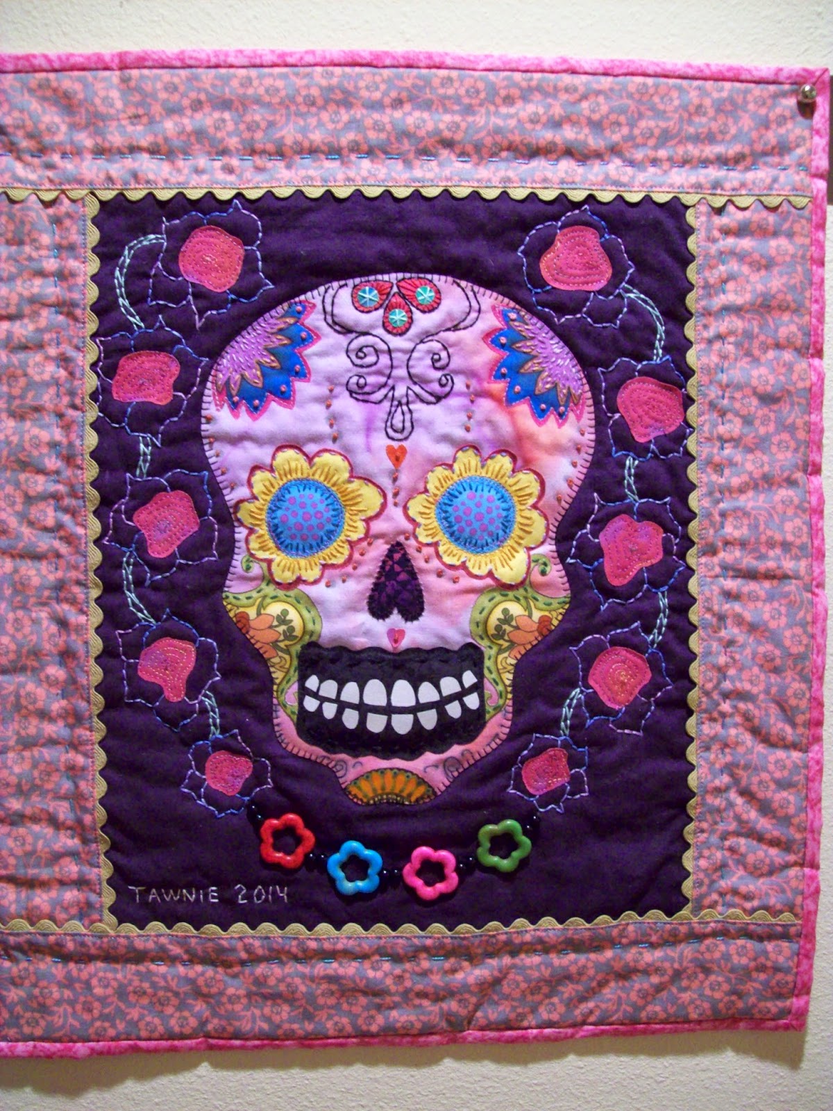 Cooler Quilts: Day of the Dead Sugar Skulls Art Quilts