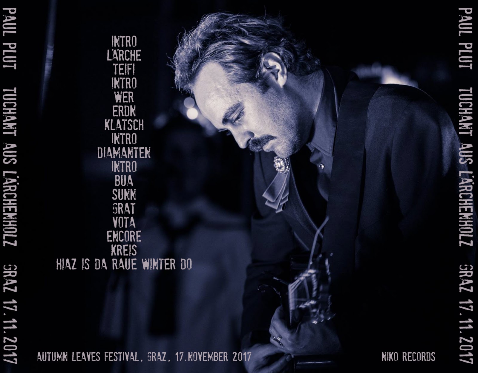 NIKO RECORDS: Paul Plut & Band - Graz, Austria 2017-11-17