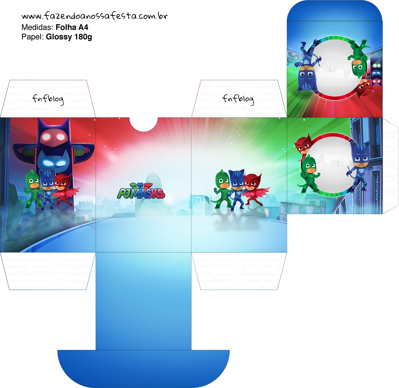 PJ Masks: Free Printable Boxes. - Oh My Fiesta! in english