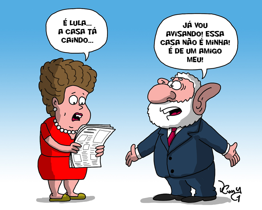 Charges do Denny: • A casa tá caindo