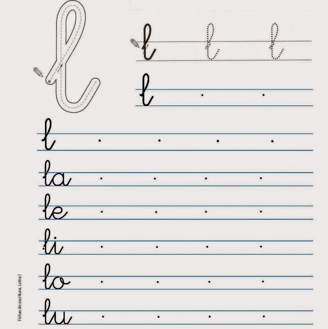 Crescer, aprender e sorrir! : letra l