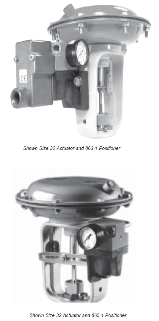 Industrial Instrumentation: Model 863-1 I/P and 865-1 P/P Positioner