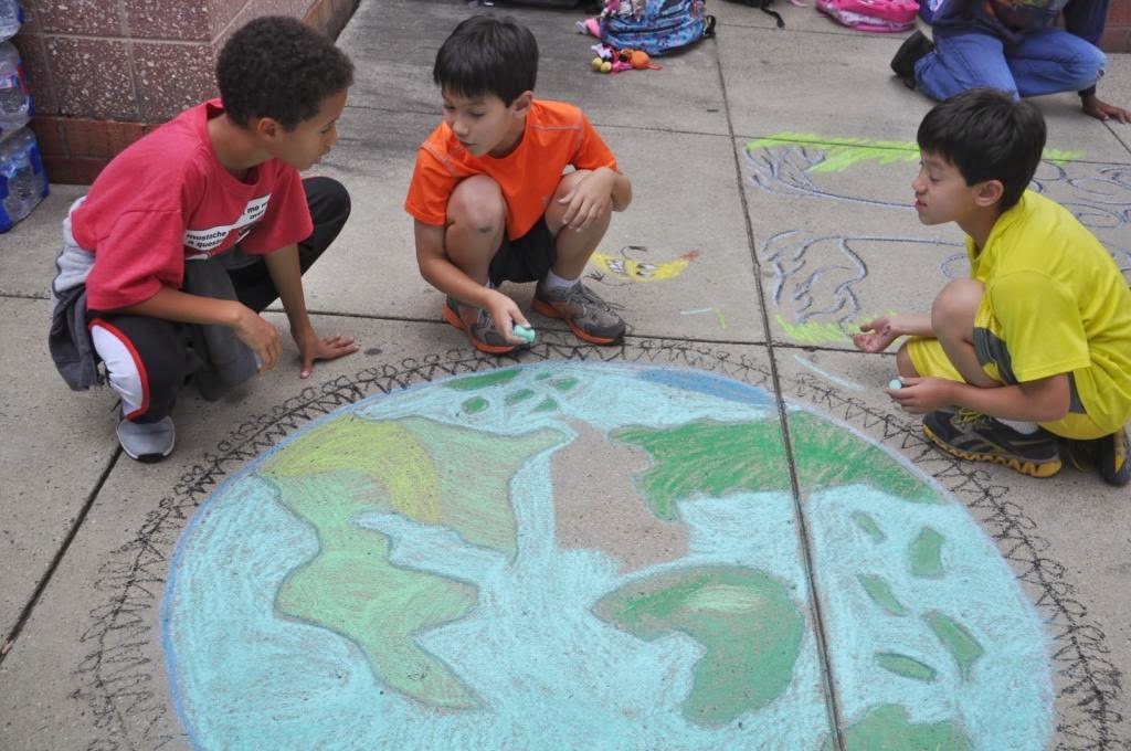 C H A L K 4 P E A C E : Our friends at Waples Mill E.S. joined ...