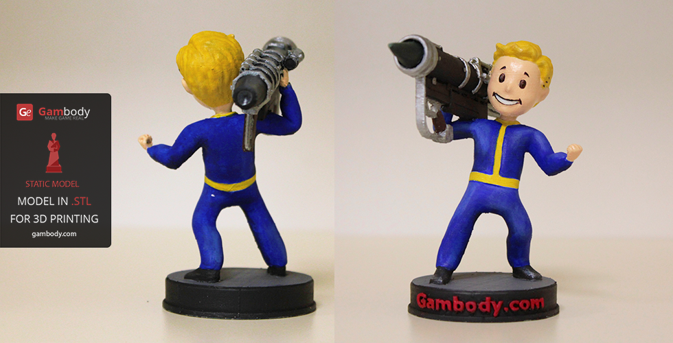 Vault Boy Files for 3D Printer - Fallout 4 | 3D Models by Lambert Designer
