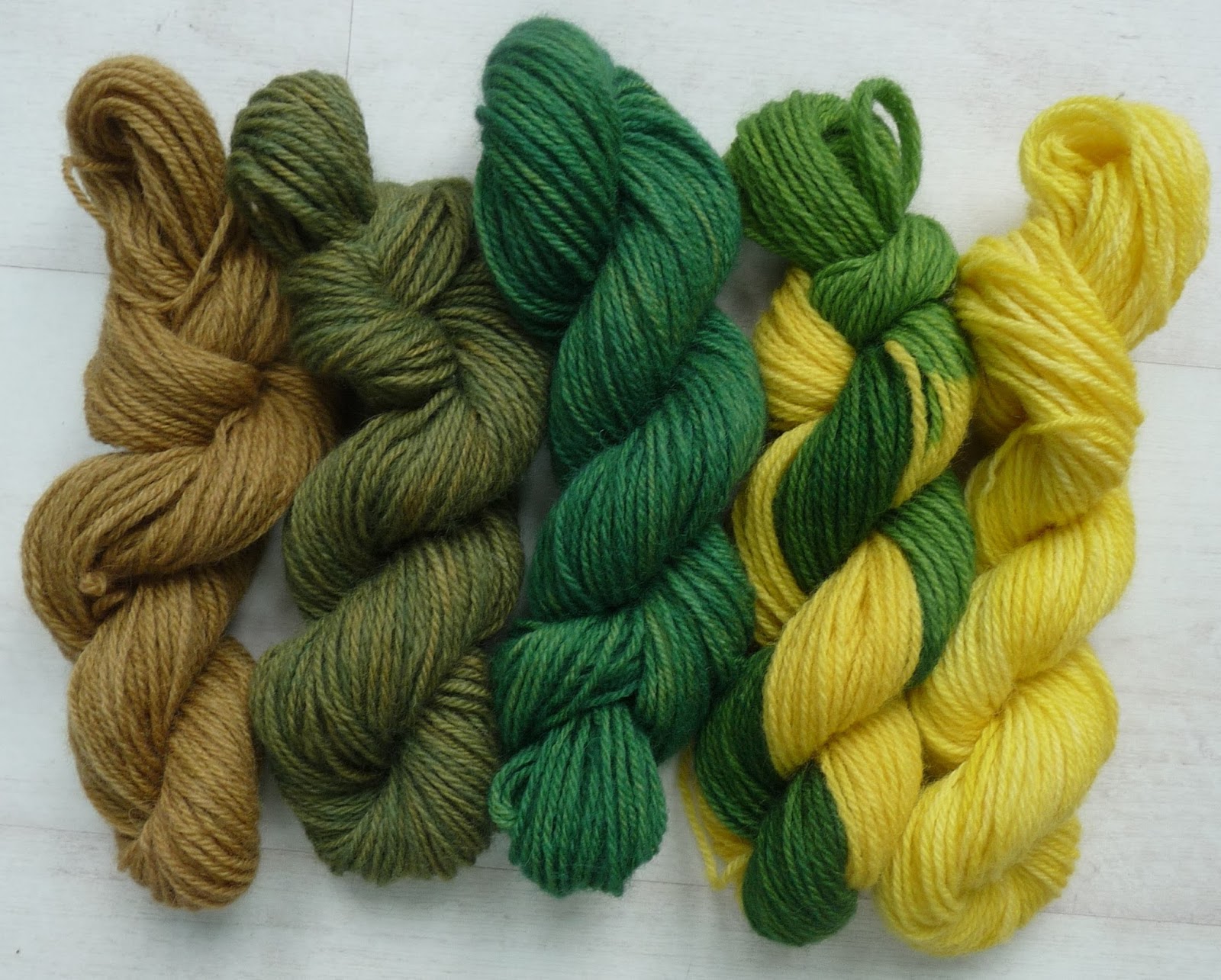 Wool - Tribulations of Hand Spinning and Herbal Dyeing: Overdyeing with ...