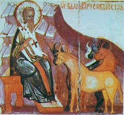 ORTHODOX CHRISTIANITY THEN AND NOW: Holy Hieromartyr Blaise, Bishop of ...