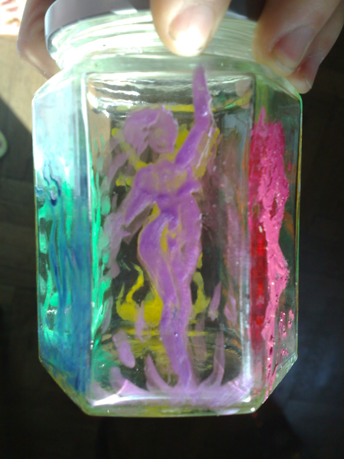 Grafica si pictura de Corina Chirila: Un borcan pictat cu oja in ...