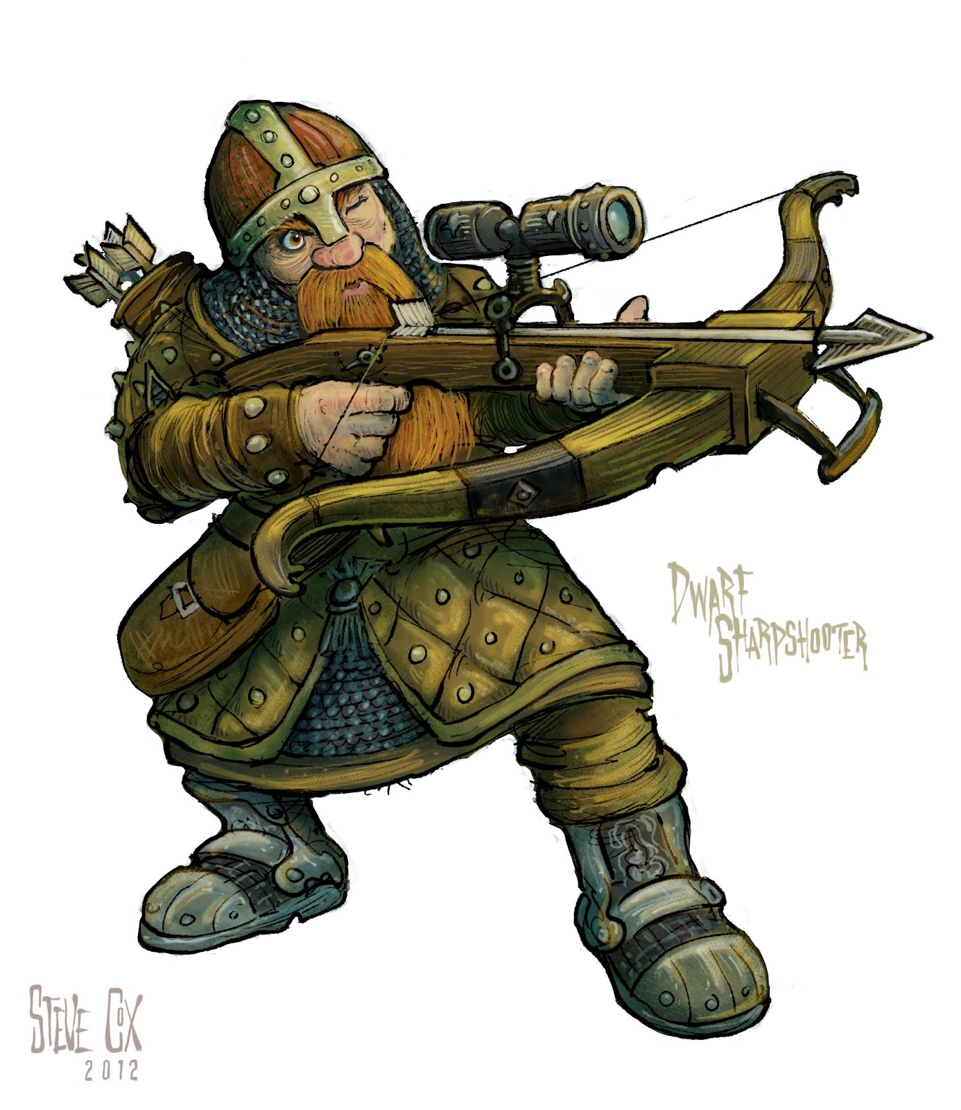 Steve Cox Illustration Blog: Dwarf Sharpshooter