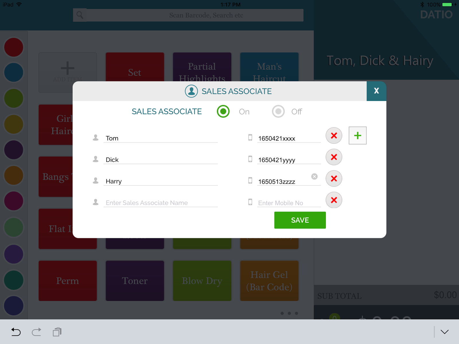 Datio POS News and How-To Posts | Blog: Working with Sales Associates