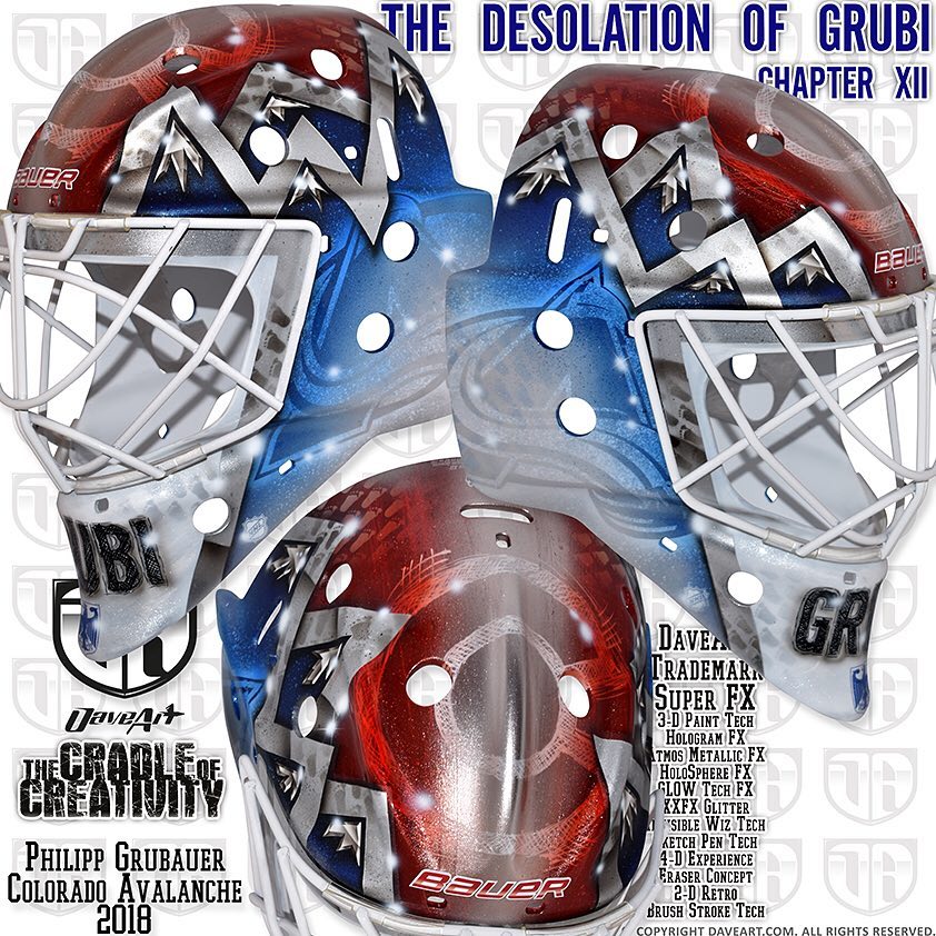 I Love Goalies!: Philipp Grubauer 2018-19 Mask