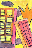 plasticaasorey: COMPONIENDO CON LA GAMA CÁLIDA EN 1º DE E.S.O.