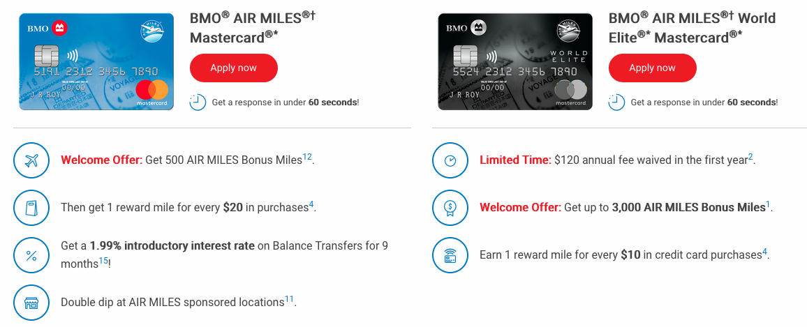 January 15 Update: Further BMO card changes, 75 Bonus AIR MILES via ...