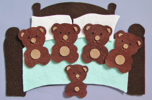 Flannel Board Fun: Five in the Bed