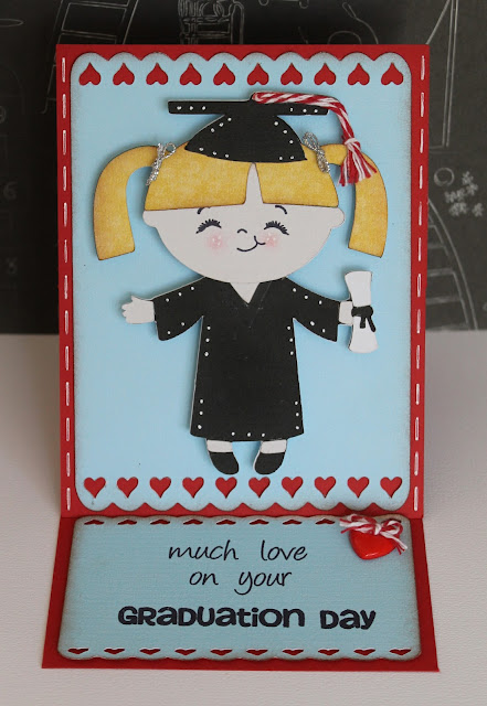 Joy's Life Creative Team: Much Love on your Graduation Day - Cricut card