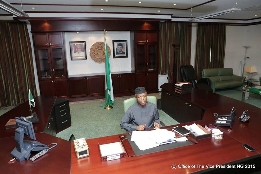 Pictures: VIce President Osinbajo office view inside Aso Villa