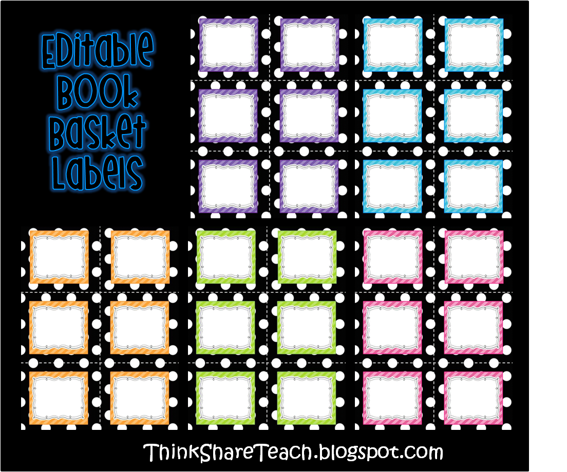 Think * Share * Teach: Monday Made It: Library Labels