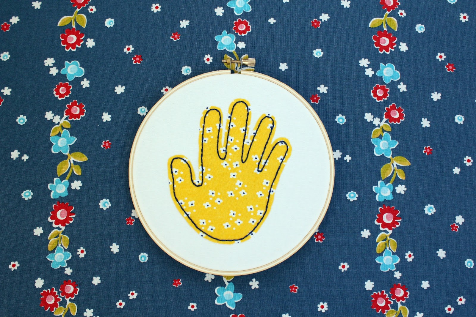 Stitched Handprint Keepsake