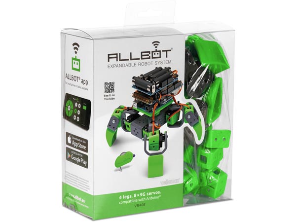 Kit Allbot Vr408 Un Robot 4 Pattes Arduino Mchobby Le Blog