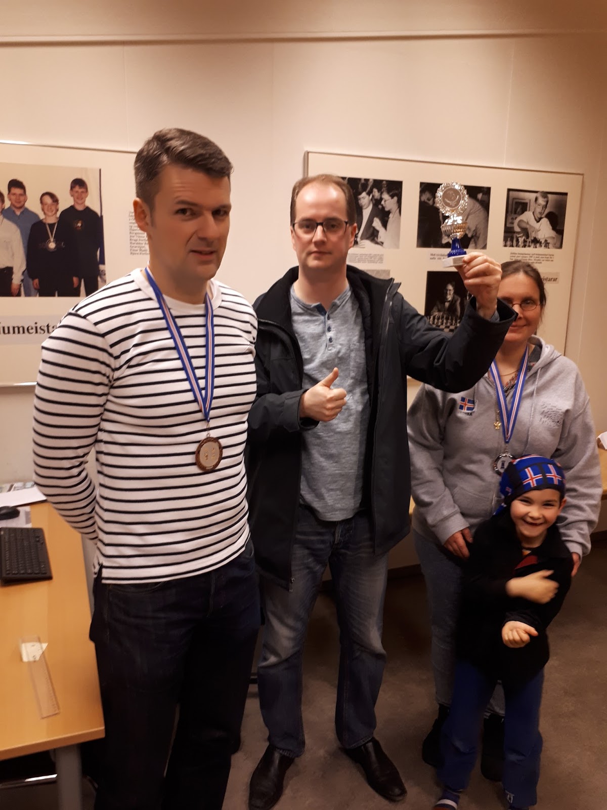 Víkingaklúbburinn: Jón Viktor, Lenka og Gunnar Freyr Jólavíkingar 2017.