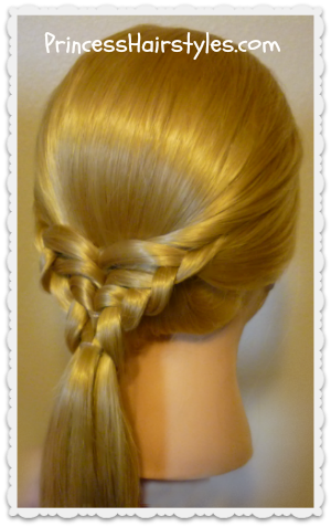 Waffle Cone Ponytail, Easy Hairstyle | Hairstyles For Girls - Princess ...