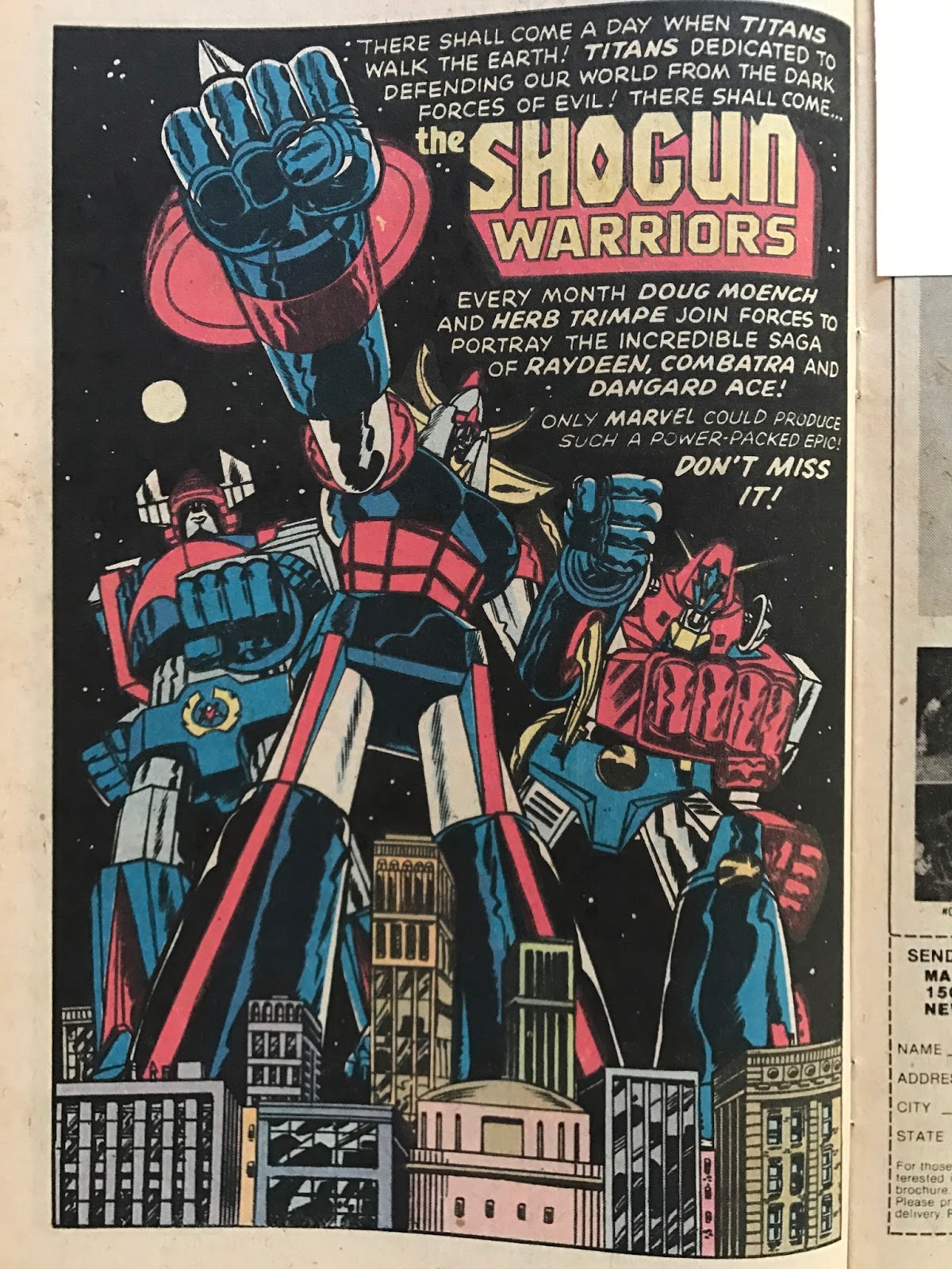 Shogun Warriors Marvel Comics | Shogun Warriors