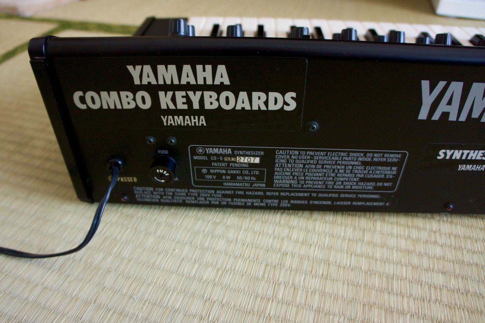 MATRIXSYNTH: Yamaha CS-5 Analog Synthesizer SN 2707