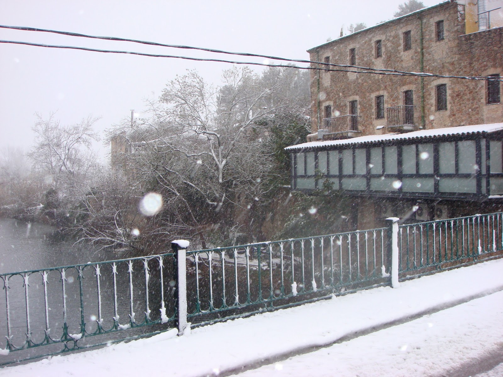 Que! paisajes!: Nevando