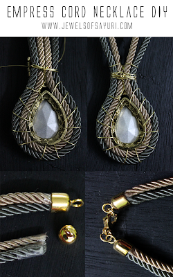 DIY Empress Cord necklace tutorial - Sayuri