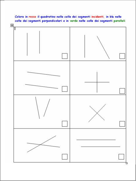 didattica matematica scuola primaria: Punto, linee, angoli - classe quarta