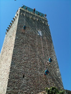 Repelling Down a Castle Wall in Italy - By: Paul S. - What's going on ...