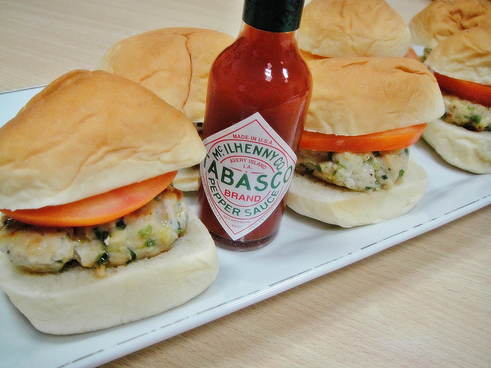 Maryam's Culinary Wonders: 516. Tabasco Chicken Burgers