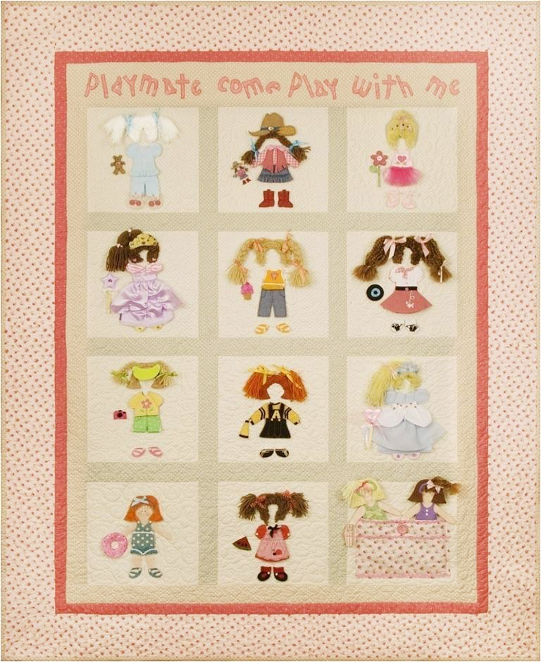 Parties And Patterns Paper Doll Quilt Pattern Playmate Parties And Patterns Paper Doll Quilt Pattern Playmate