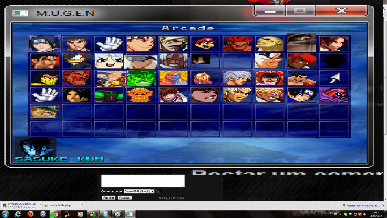 Tudo Sobre Mugen: Meus Chars Do Mugen