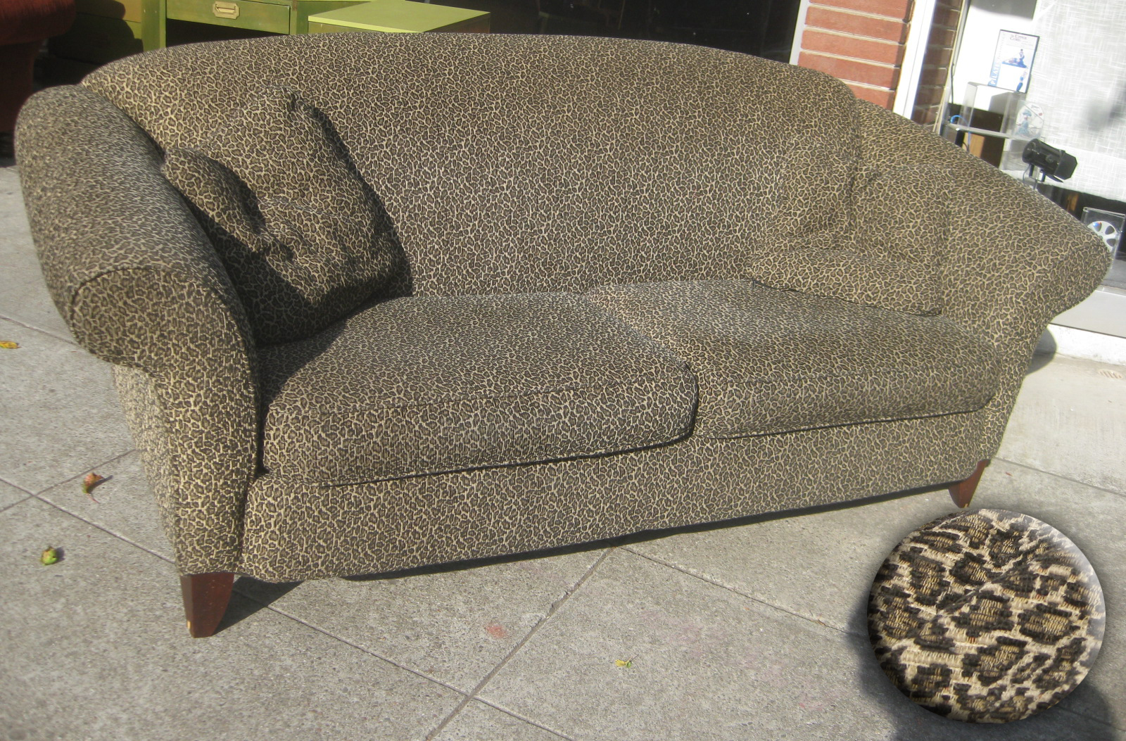 UHURU FURNITURE & COLLECTIBLES: SOLD - Cheetah Sofa - $100