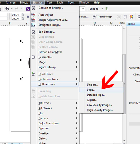 Corel Draw bitmap to Vector Shape Conversation : Making a Apple Logo ...