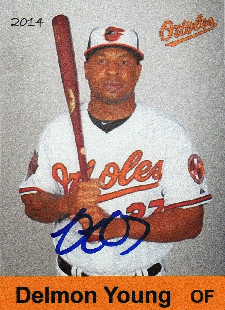 The Great Orioles Autograph Project: Oriole #968- Delmon Young
